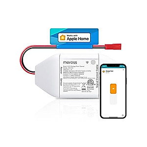 Smart Garage Door Opener Remote, Compatible with Apple HomeKit, Amazon Alexa, Google Assistant, SmartThings, Multiple Notification Modes, No Hub Needed