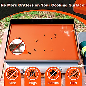 Parutta 28" Silicone Griddle Mat for Blackstone Grill, Heavy Duty Food Grade Grill Mat Come with 2-Pack Grease Cup Liners, Protective Cover Mat for Blackstone 28In Griddle(Not fit 28XL/Pro Size)