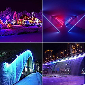 WENHSIN 10Packs 4-Pin RGB LED Light Strip Connectors 10mm Unwired Gapless Solderless Adapter Terminal Extension for SMD 5050 Multicolor Strip