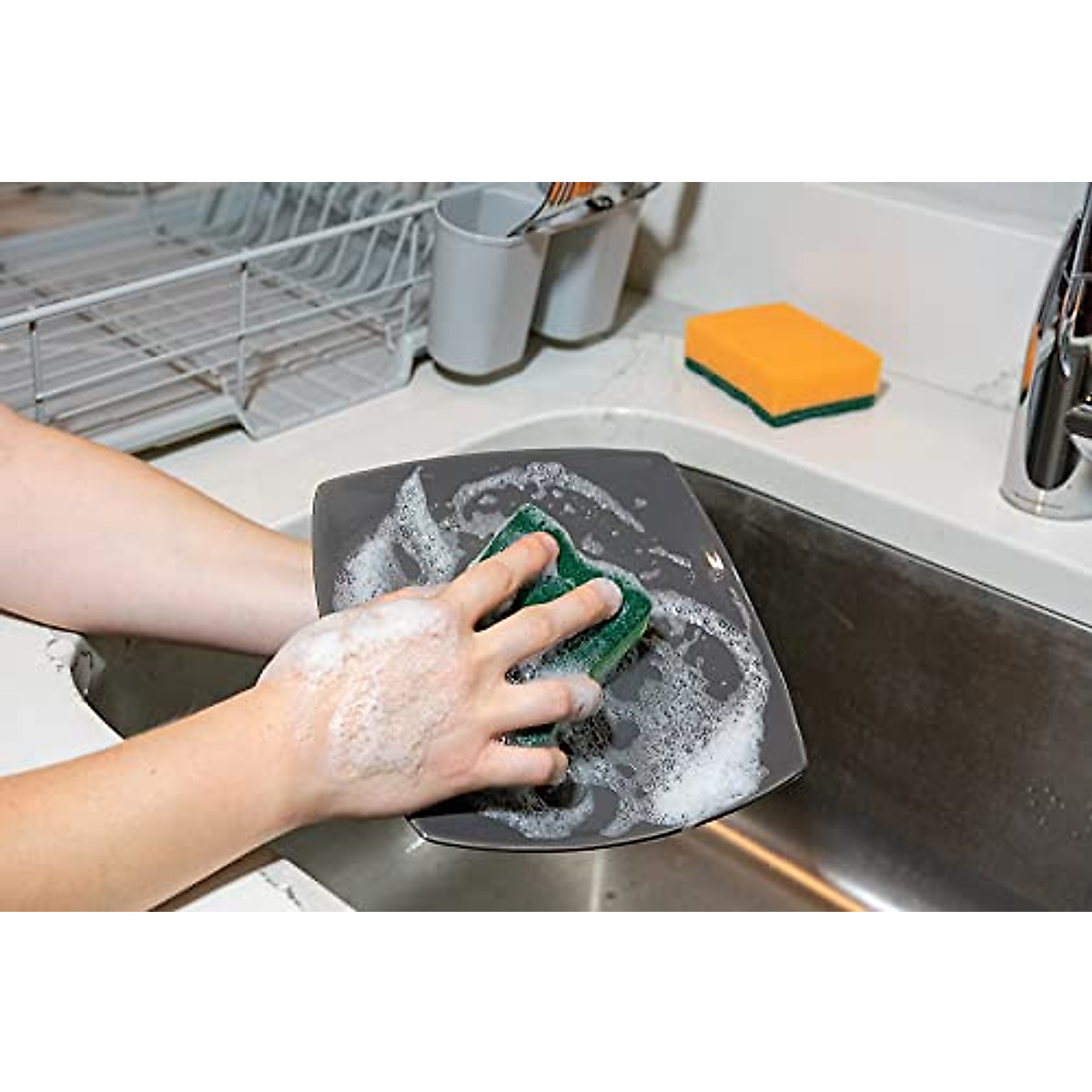 3 Pc Grey Dish Drying Rack Set | Dish Rack | Sink Drying Rack | Dish Drainer | Sink Dish Rack (Matt Grey)