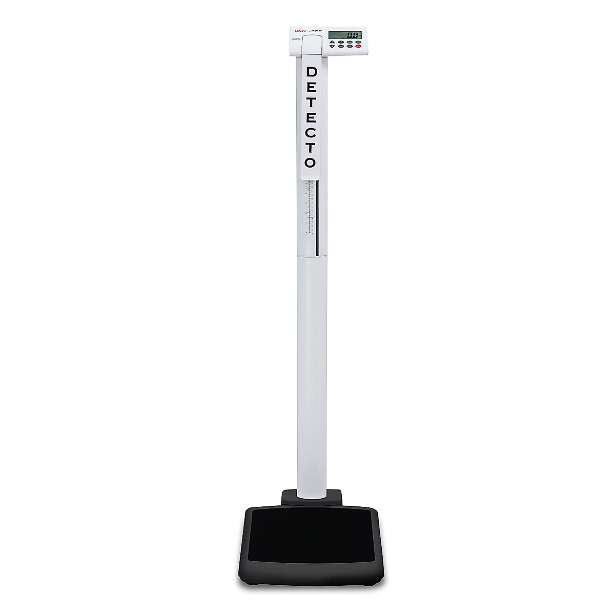 Detecto, Solo Digital Physicians Scale, Mechanical Height Rod, 550 lb x 0.2 lb / 250 kg x 0.1 kg