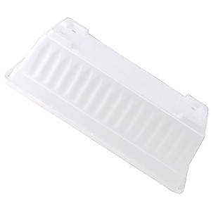 JOIKIT 6 Packs 17 Inch White Plastic Flower Window Boxes Planters with Drainage Holes & Tray, Rectangular Long Vegetable Flower Windowsill Box Planter Pot with Plant Label for Garden Patio Balcony