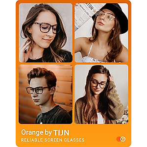 TIJN Progressive Multifocus Reading Glasses for Women Anti Blue Light Blocking Readers Vintage Square Nerd Eyeglasses