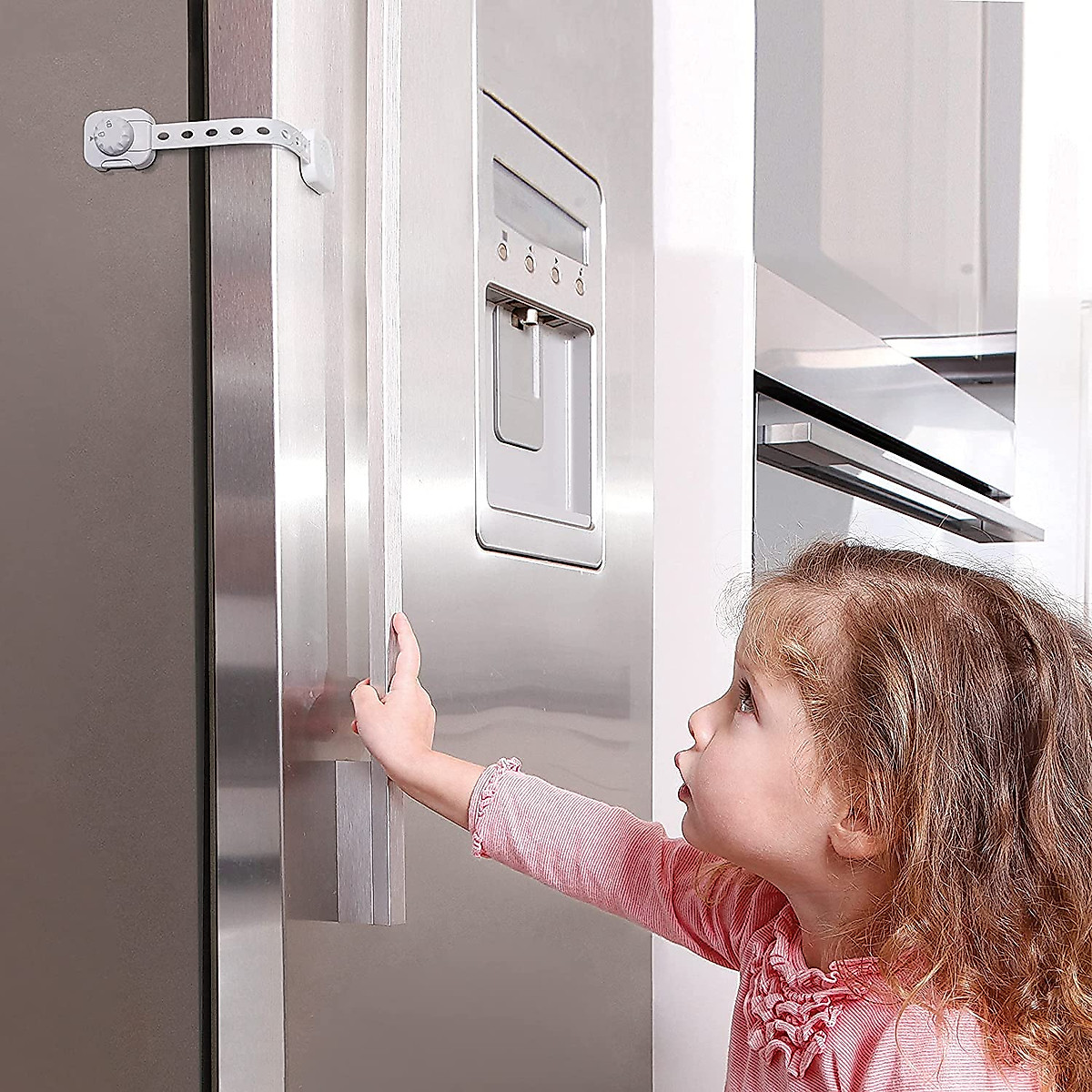 Dreambaby Twist 'N Lock Multipurpose Latch - Child Safety Locks - White - 6 Pack - Model L1435