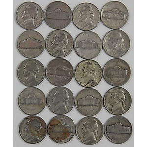 Jefferson Silver War Nickels 1942-1945 35% Silver