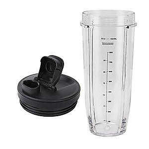 JOYSTAR 32oz Cup with Spout Lid for Nutri Ninja Blender, 946ml, Bright