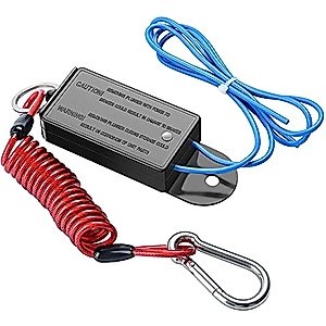 Trailer Breakaway Switch, Huazu 4ft Breakaway Coiled Cable with Electric Brake Switch for RV Towing Trailer