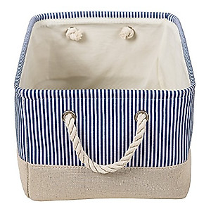 DAE Living Fabric Storage Bins (Set of 2) | Extra Stiff Canvas Fabric | Wire Framed | Fully Lined Interior | Perfect for Clothes, Toys, Shoes, Pet Supplies, Nurseries, Closet and Shelf Storage