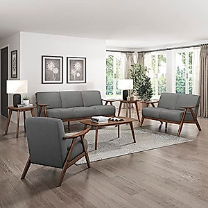 Lexicon Elle Accent Chair, Gray