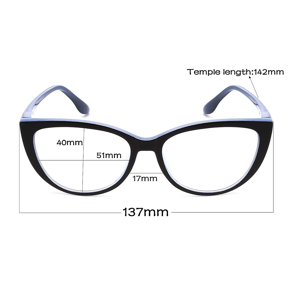 CRGATV 3 Pack Reading Glasses Blue Light Blocking Stylish Cat Eye Computer Readers Anti Eyestrain & Glare for Women