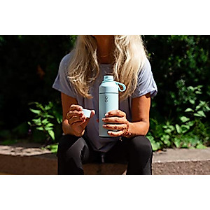 Ocean Bottle - Recycled Stainless Steel Drinks Reusable Water Bottle - Eco-Friendly & Reusable - Sky Blue - 500ml