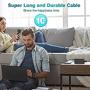 65W Surface Pro Laptop Charger for Microsoft Surface Pro 9, 8, 7+, 7, 6, 5, 4, 3, X, Windows Surface Laptop 5, 4, 3, 2, 1 Studio, Surface Go Tablet, Surface Book 3, 2, 1, Support 44W, 36W, LED, 10FT