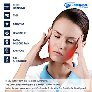 The ConfiDental - Pack of 5 Moldable Mouth Guard for Teeth Grinding Clenching Bruxism, Sport Athletic, Whitening Tray, Including 3 Regular and 2 Heavy Duty Guard (3 (lll) Regular 2 (II) Heavy Duty)