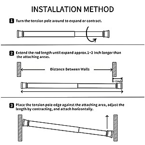 KUANVE 4 Pack Window Security Bars Adjustable Sliding Glass Door Bar Sliding Door Security Bar Window Safety Lock Bar with Rubber Tips for Children Home, Extends from 15.8-27.6 Inch (White)