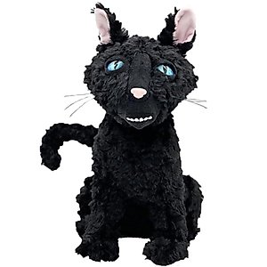 Wmena Black Cat Plush Toy, 11.8" Black Cat Stuffed Animal Plush Pillow, Ugly Cat Plush Doll, Preparing Christmas and Birthday Gifts for Fans, Boys and Girls