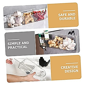 Veemoon Box Cabinet Door Organizer Kitchen Storage Case Hanging Bin for Walls Seasoning Organizer for Cabinet Storage Shelves Plastic Bathroom Storage Holder Crane Wall-mounted The Pet