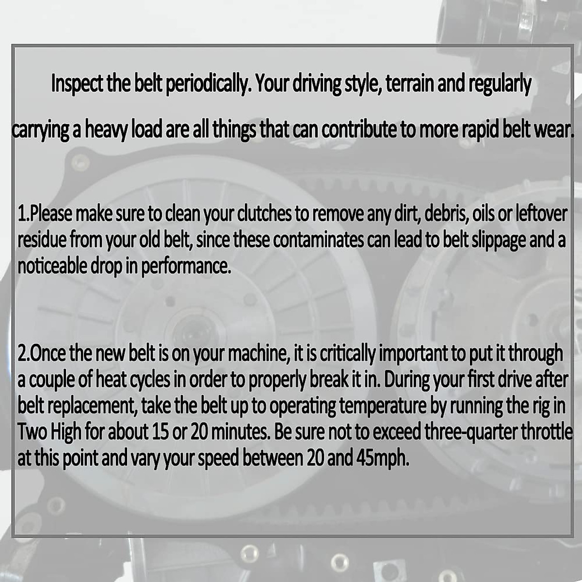 QYMOTO Rhino 660 CVT Drive Belt Compatible with Yamaha Rhino 660 YXR66F Grizzly 660 4X4 2004-2007 Clutch CVT V-Belt 5KM-17641-00-00