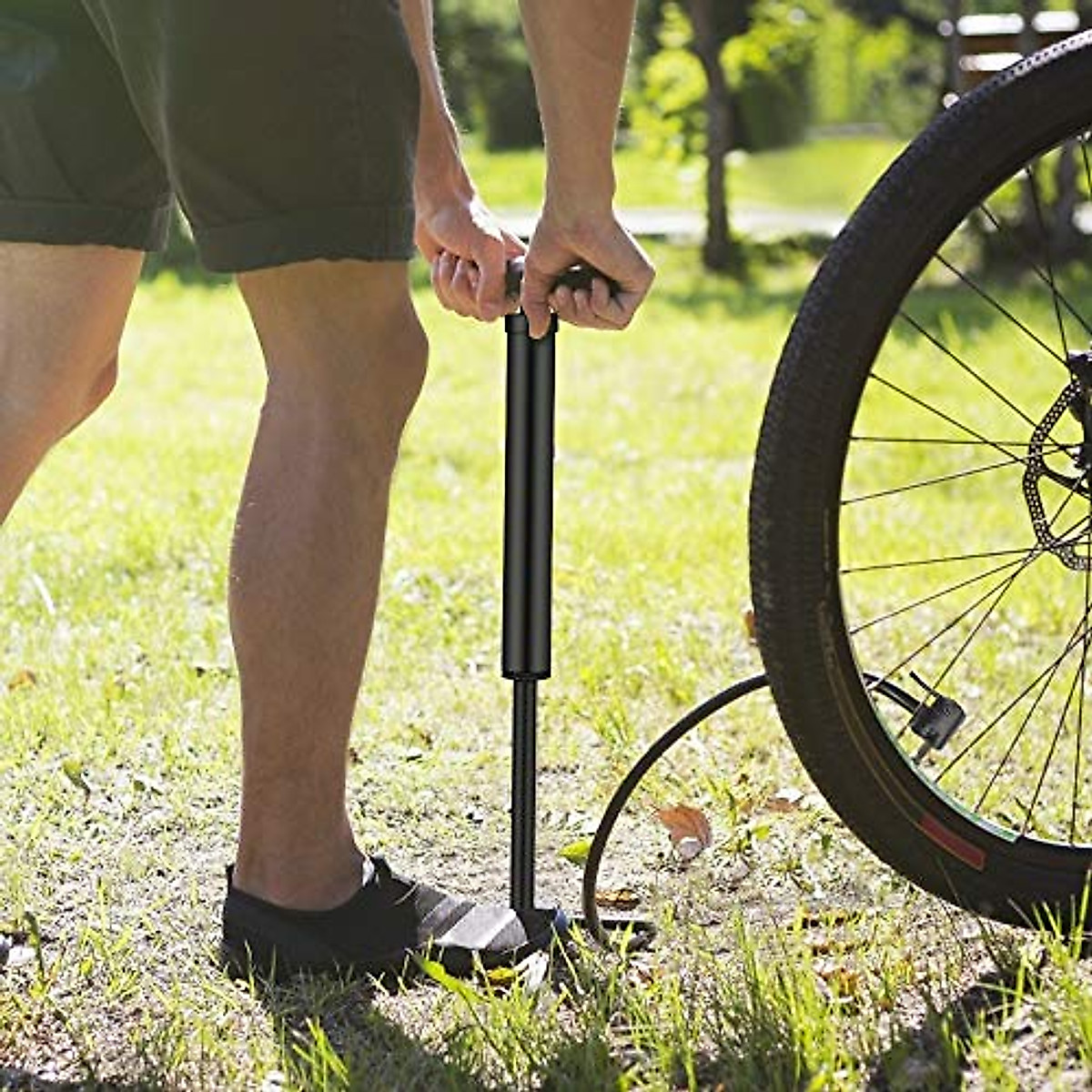 Floor Pump,[120PSI] Diyife Mini Bike Pump, Portable Bicycle Air Pump Bike Hand Pump for Road, Mountain BMX Bike Automatically Fit Presta Schrader with 1 Ball Needle Motorboat Valve