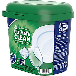 Member's Mark Ultimate Clean Dishwasher Pacs, Fresh Scent, 105ct