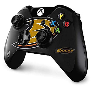 Skinit Decal Gaming Skin compatible with Xbox One Controller - Officially Licensed NHL Anaheim Ducks Distressed Design