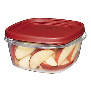 Rubbermaid Easy Find Lids Food Storage Container, 5 Cup, Racer Red
