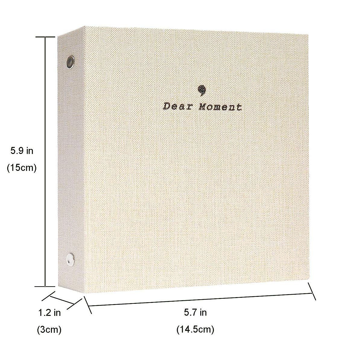 Fancyme 100 Pockets Instax Mini Photo Album Film Book Compatible with Fujifilm Instax Mini LiPlay 11 9 8 7s 90 70 25 Instant Camera 3 Inch Picture Name Card Holder (Beige)