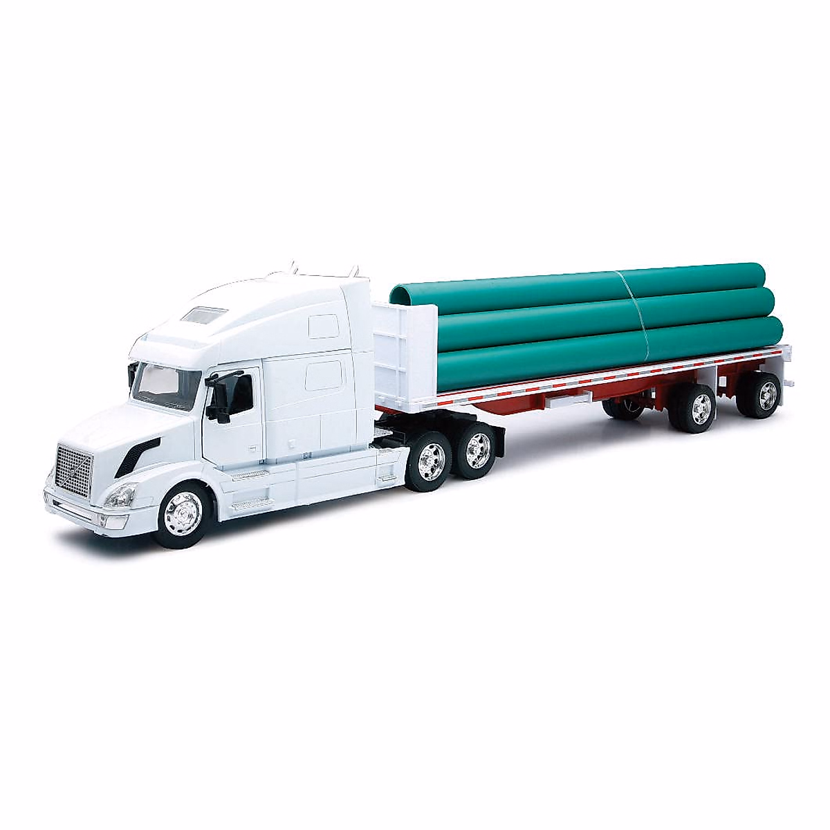 VN-780 FLATBED W/ LONG PIPE Truck New Ray by NewRay