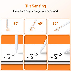 iPad Pencil 2nd Generation with Magnetic Wireless Charging, with Magnetic Wireless Charger for iPad 6/7/8/9/10,iPad Pro 11 12.9 inch,iPad Mini 5 6,Instead for Apple Pencil Pen