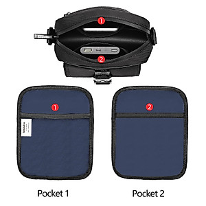 Soulelite Small Sling Bag Cell Phone Bag Wallet Crossbody Bags for Women/Men, Durable and Waterproof, Suitable for Casual Sports, Commute, and Outdoors -Black