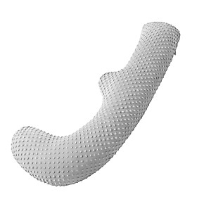Lightweight Pregnancy Pillow Soft Maternity Full Body Pillow, Long J-Shaped Pillow for Sleeping on The Side, Breathable Bean-Shaped Cover