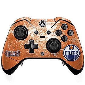 Skinit Decal Gaming Skin Compatible with Xbox One Elite Controller - Officially Licensed NHL Edmonton Oilers Frozen Design