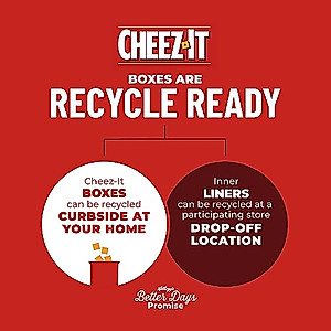 Cheez-It Cheese Crackers, Baked Snack Crackers, Lunch Snacks, Family Size, Variety Pack (3 Boxes)