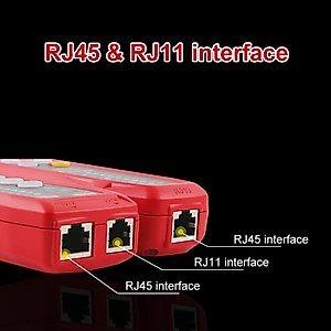 UNI-T UT683KIT Cable Tester Wire Tracker for RJ11 and RJ45 Cables Tester, Telephone Line Finder Cable Collation, Network Maintenance Collation, Repairing Networking Tool