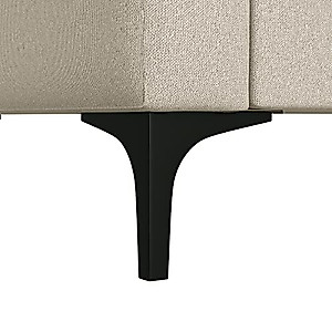 Hillsdale Alamay Modern Upholstered Loveseat Fabric Sofa, Oatmeal