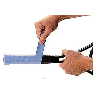 Tourna Mega Tac Extra Tacky Overgrip, 3 Grips per Pack, Blue