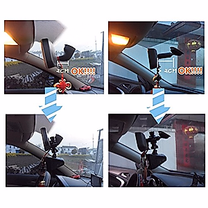 iSaddle CH214 Car Rearview Mirror Mount Holder Bicycle Handlebar Mount Holder for GPS in Dash Camera Car DVR Recorder DOD PAPOAGO HP Yi Blackbox