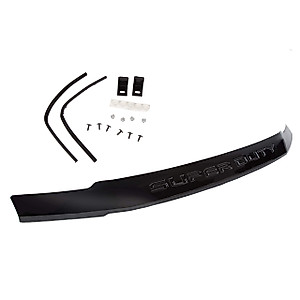 HECASA Black Hood Deflector Bug Shield Compatible with 2017-2022 Ford Super Duty F250 F350