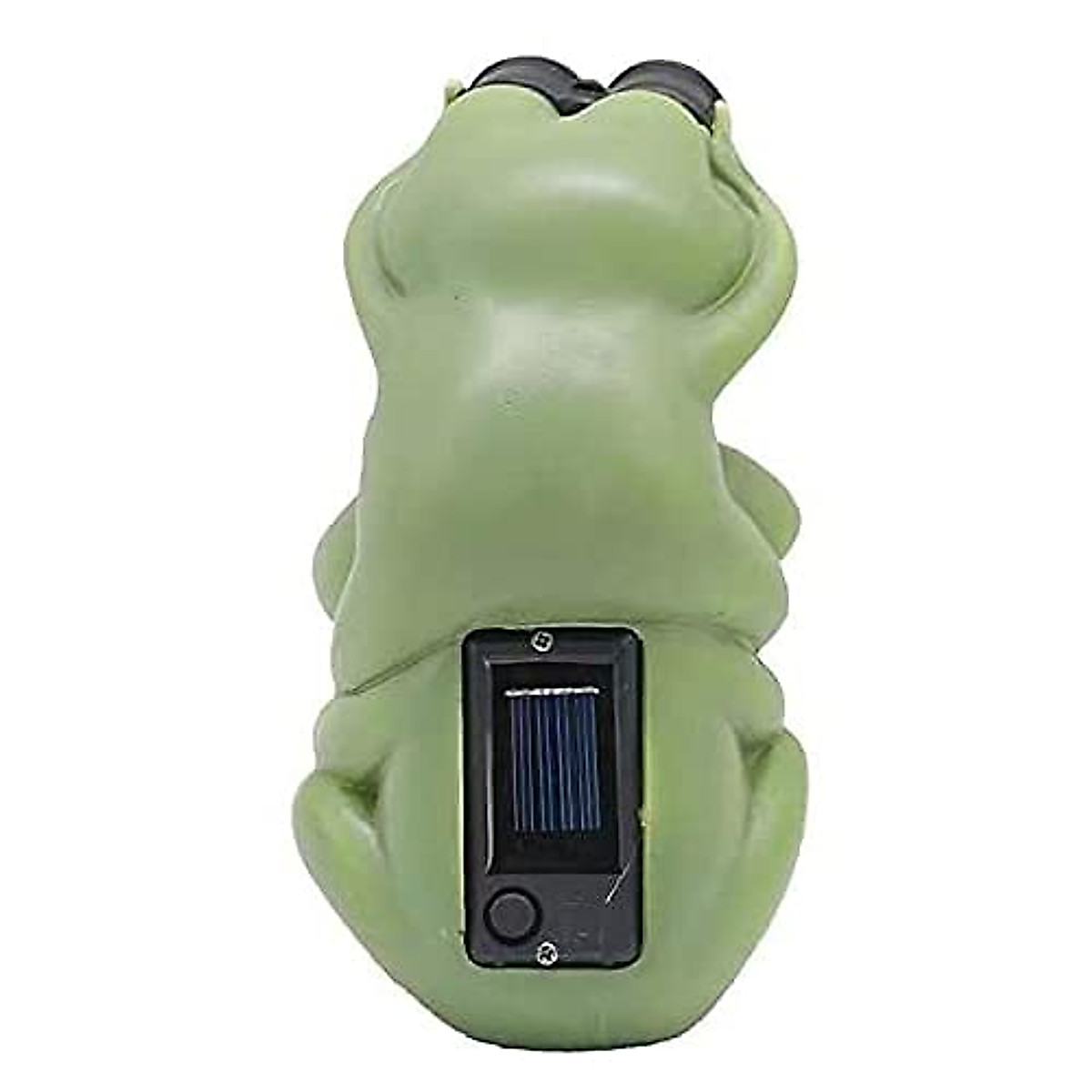 Juliahestia Garden Decor Frog Outdoor Statue – Solar Figurines Funny Cute Animal Sculptures Porch Outside Decorations for Yard Lawn Patio Ornaments Waterproof Gifts