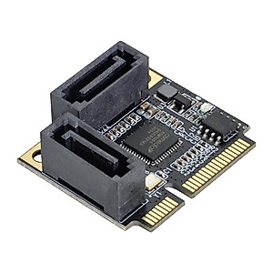 xiwai Mini PCI-E PCI Express to SATA 3.0 Dual Ports Adapter Converter Hard Drive Extension Card