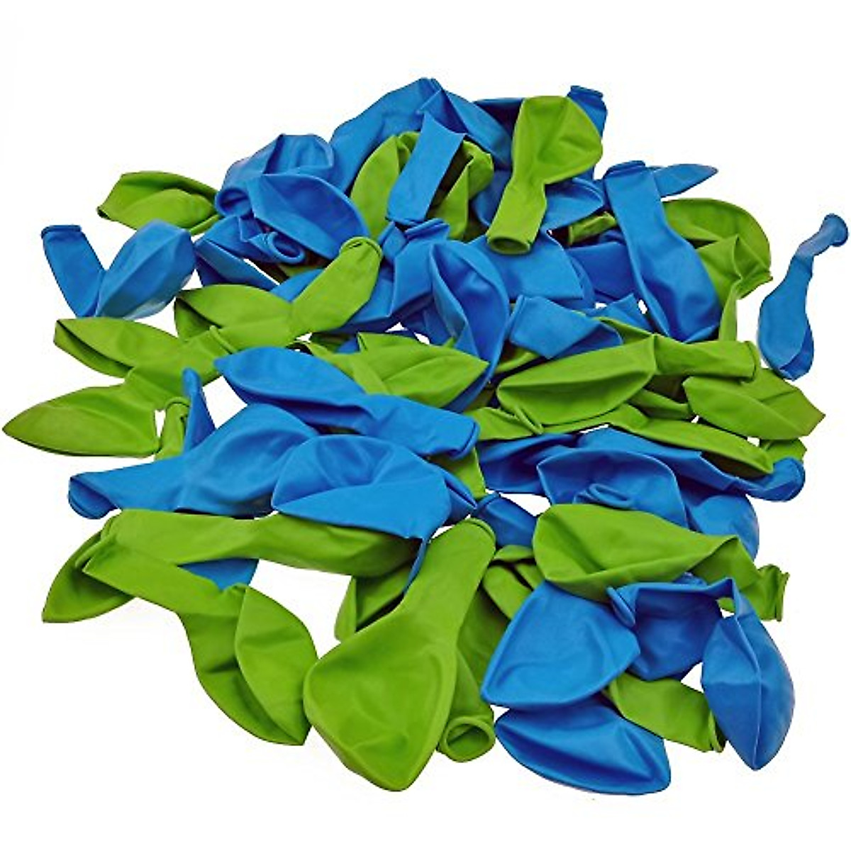 KUMEED Sky Blue Green Balloons 12" Latex Balloons Vivid Bright Color Balloon Globos Party Birthday Wedding Balloons Pack of 100