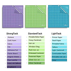 TECKWRAP StandardGrip Green Cutting Mat 12"x12" 3 Pack
