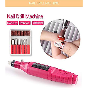 Major Dijit Portable USB Electric Nail Drill Set Polish Pen File Kit,36W Nail Lamp Gel Manicure Dryer Lamp,Acrylic Nail 3D Art Drill Dryer Manicure Supplies, Nail Files Tool Polish Decorating