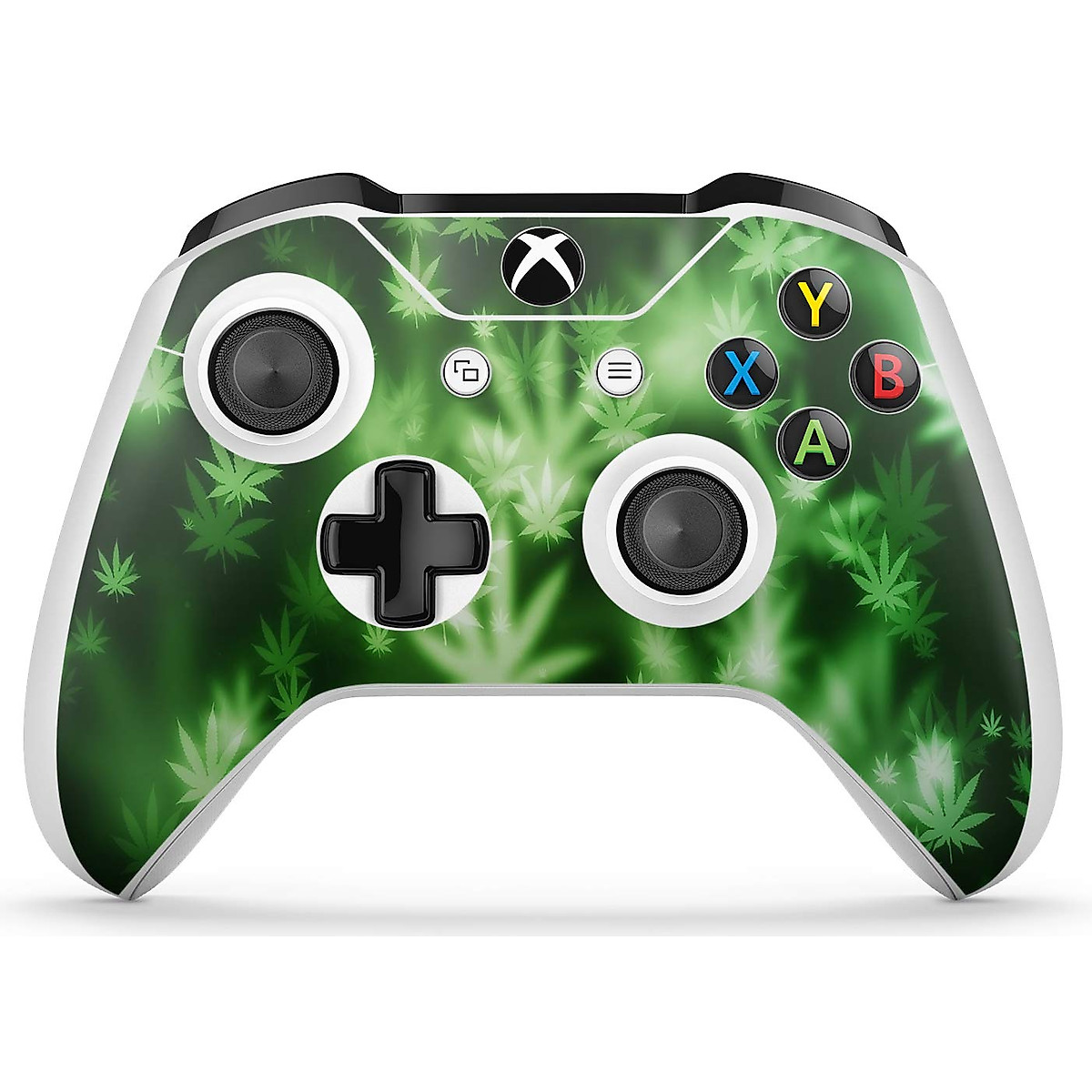 GNG 2 x Weed Compatible with Xbox One S Controller Skins Full Wrap Vinyl Sticker