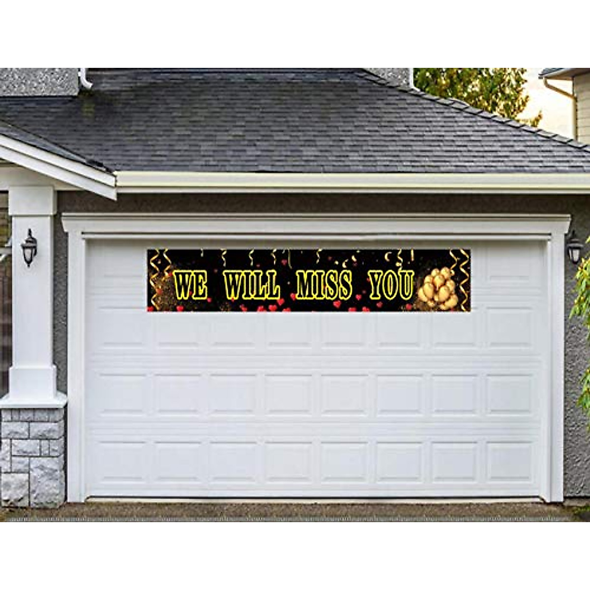 Large We Will Miss You Banner, Farewell Party Decoration, Going Away Party Supplies, Wedding Party, Goodbye Retirement Party, Office Work Party, Graduation Party, Outdoor Indoor (9.8 x 1.5 ft)