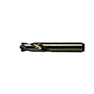Viking Drill and Tool 66180 Type 493-D Gold Cobal Spotweld Drill Bit (5 Pack), 8.0mm/2.25"