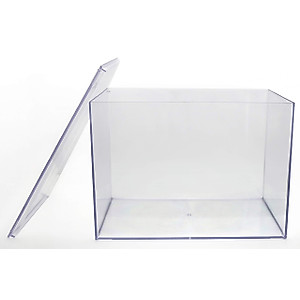 Clear Plastic Box - 12 1/2 "L X 8 1/2 "W X 8 1/2 "H - 4 Boxes