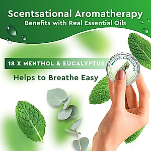 Cleverfy Shower Steamers Aromatherapy - Stocking Stuffers for Women and Teens and Christmas Gifts for Women. 18 Pack of Eucalyptus & Mint Shower Bombs for Relaxation and Nasal Congestion.