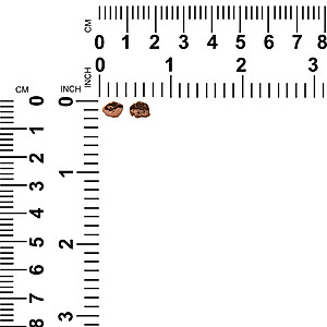 Starborn Copper Nugget with Sterling Silver Post Earrings