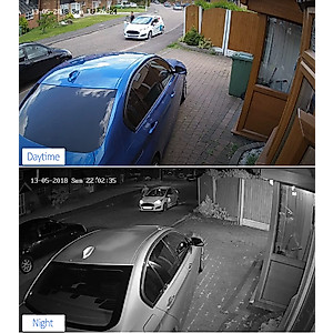 [True HD] SANSCO 2K Expandable 8CH Home Security Camera System with 1TB HDD, (4) 2MP CCTV Outdoor Waterproof Cameras 24/7 Continuous/Motion Recording