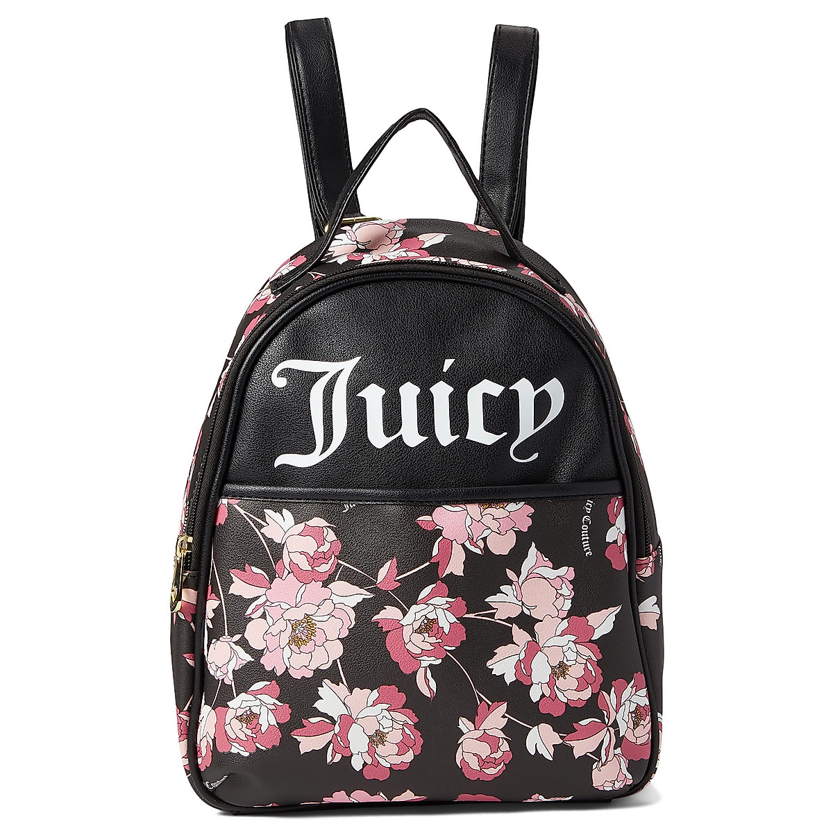 Juicy Couture Shout It Out Small Backpack Pretty Rose Black One Size